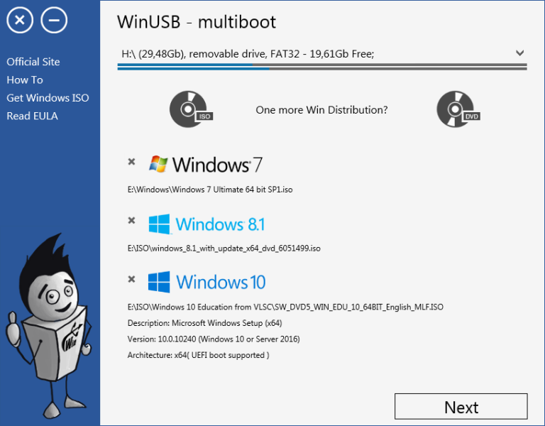 How to make Windows 7,8,10 installation USB without formatting