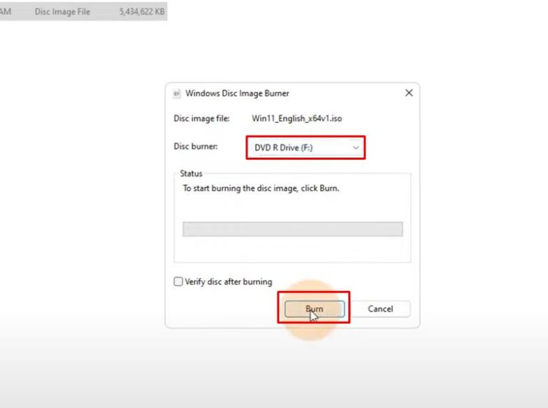 How to Burn Windows 11 ISO Image to DVD