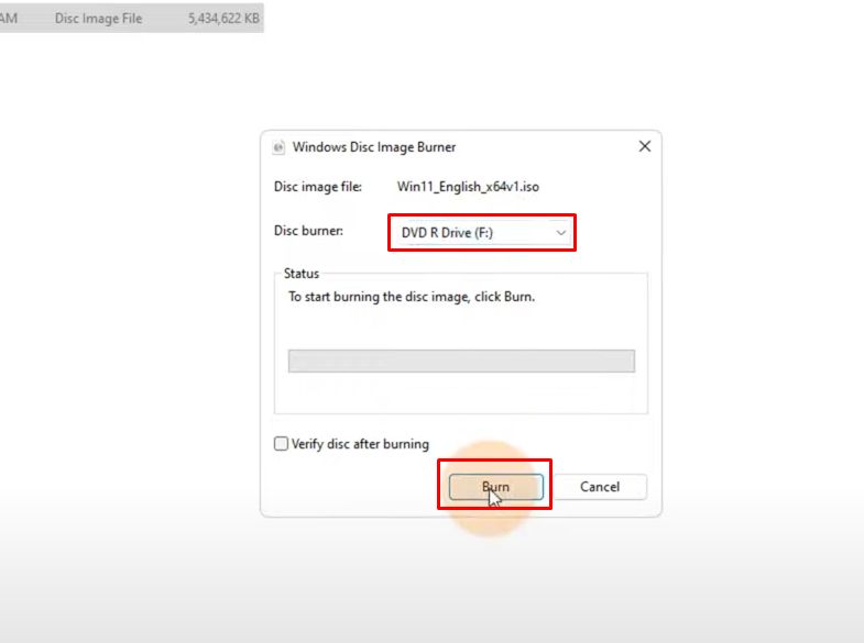 How to Burn Windows 11 ISO Image to DVD