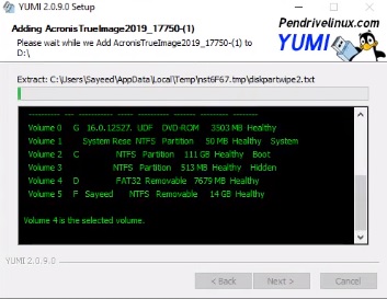 How to create a bootable USB flash drive with Acronis True Image - WinUSB