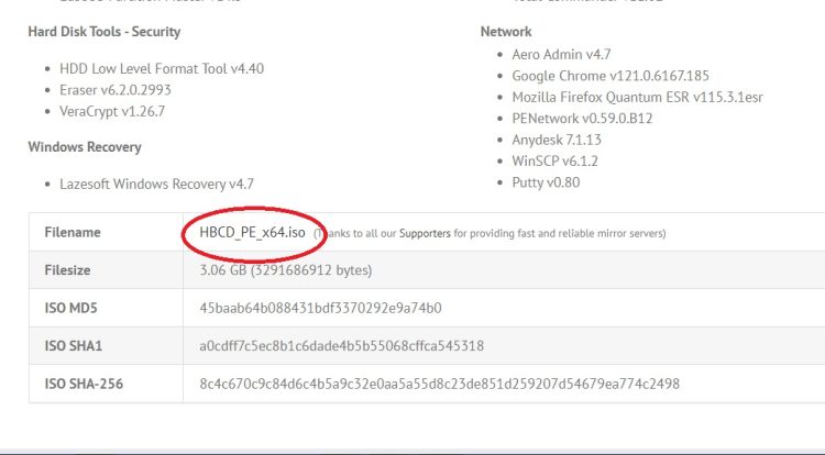 How to create Hiren's BootCD on a bootable USB drive?