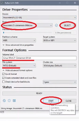 How to install Linux Mint from usb drive? - WinUSB