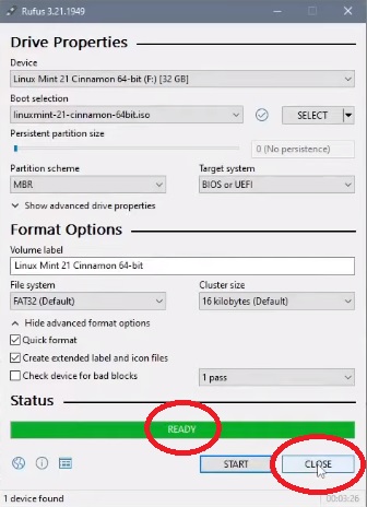 How to install Linux Mint from usb drive? - WinUSB