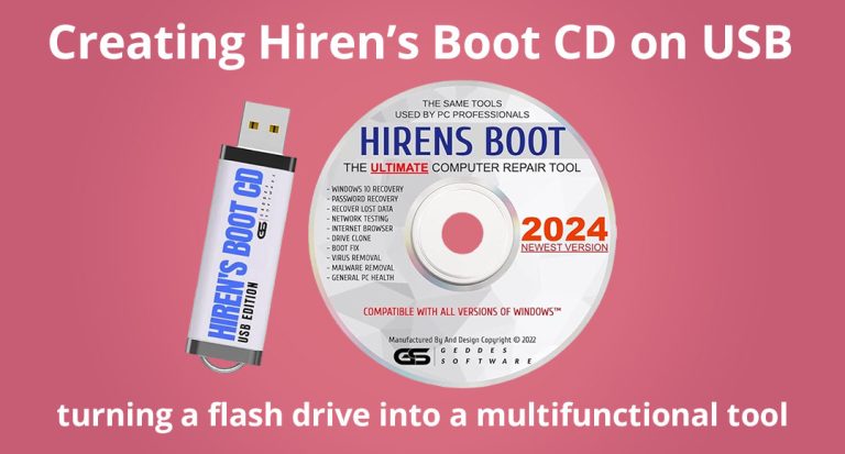 How to create Hiren's BootCD on a bootable USB drive?