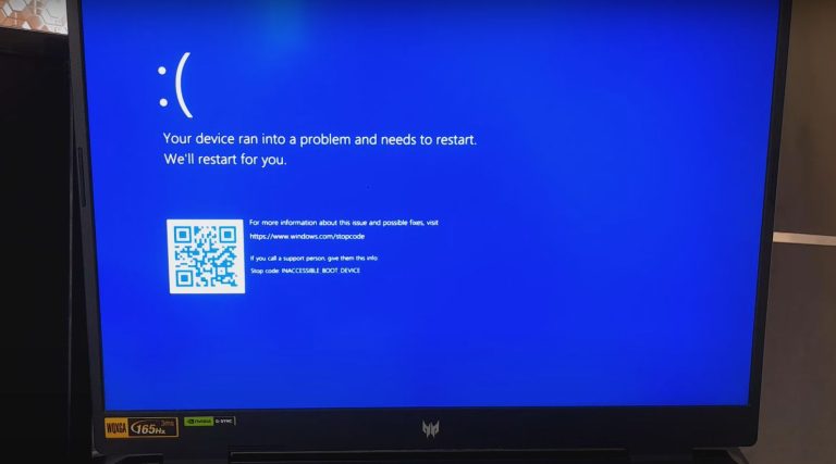How to Fix the Inaccessible Boot Device Stop Error in Windows 10/11