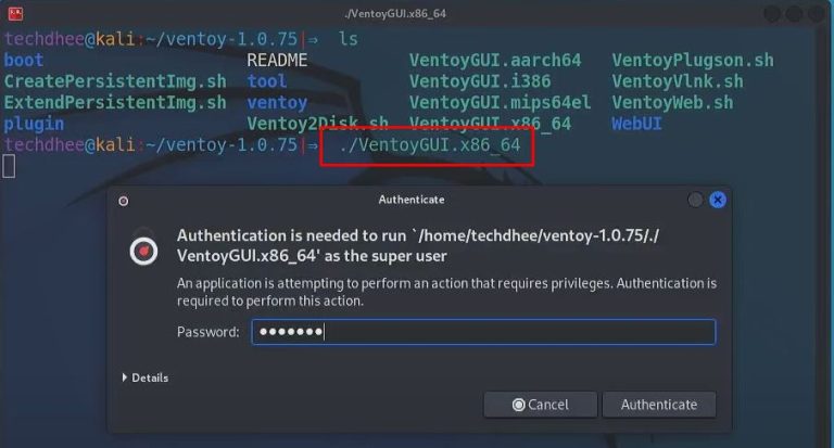 Create a Windows Bootable USB Drive on Kali Linux Using Ventoy