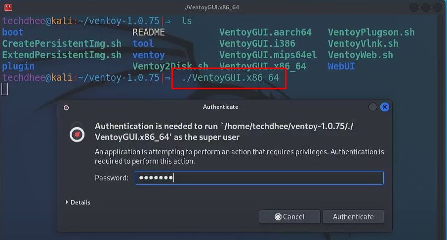 Create a Windows Bootable USB Drive on Kali Linux Using Ventoy