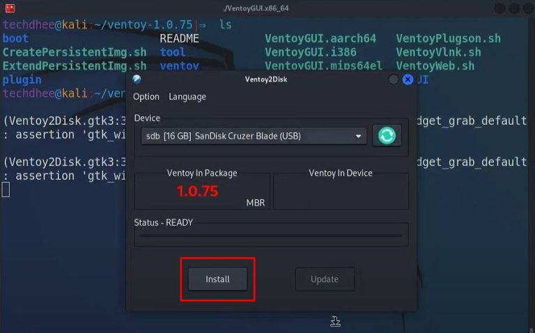 Create a Windows Bootable USB Drive on Kali Linux Using Ventoy