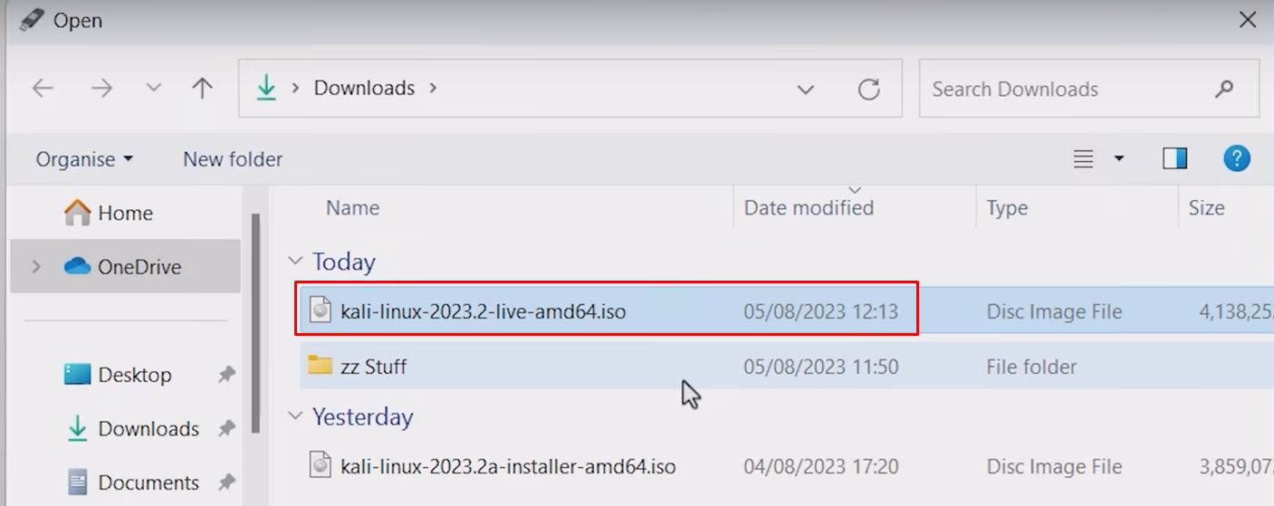 How to Boot Kali Linux from USB with Persistence on Windows